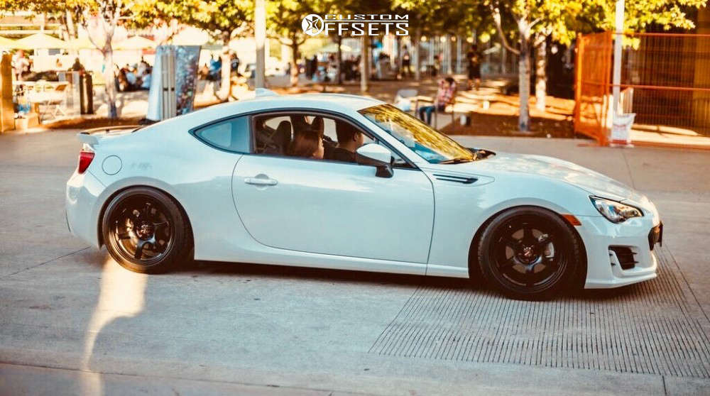 2017 Subaru BRZ with 17x9 38 Gram Lights 57DR and 245/40R17 Michelin ...