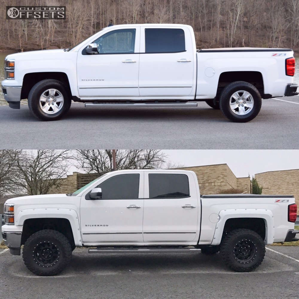 2014 Chevrolet Silverado 1500 with 17x9 -12 Method Standard and 295 ...