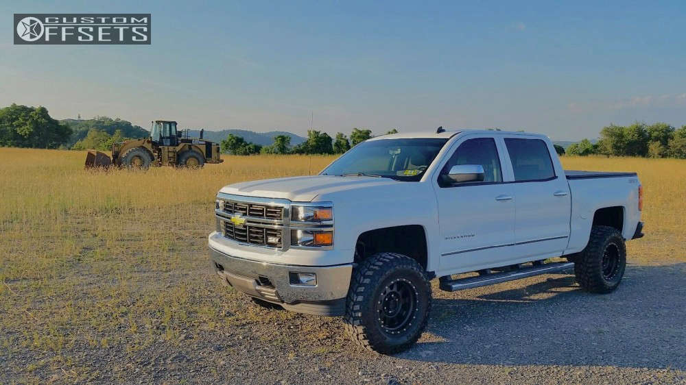2014 Chevrolet Silverado 1500 with 17x9 -12 Method Standard and 295 ...