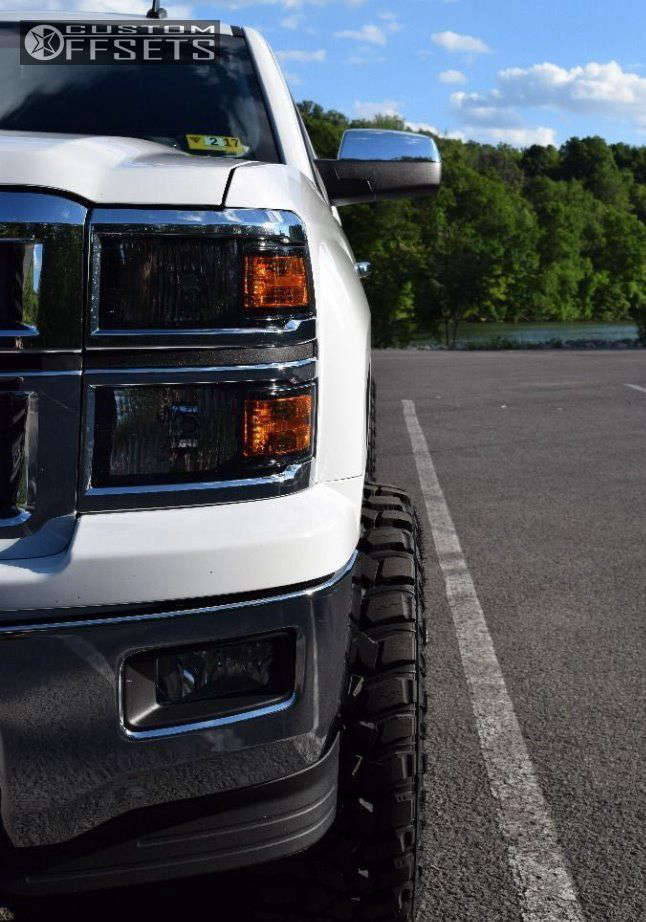 2014 Chevrolet Silverado 1500 with 17x9 -12 Method Standard and 295 ...