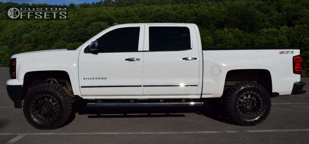 2014 Chevrolet Silverado 1500 with 17x9 -12 Method Standard and 295 ...