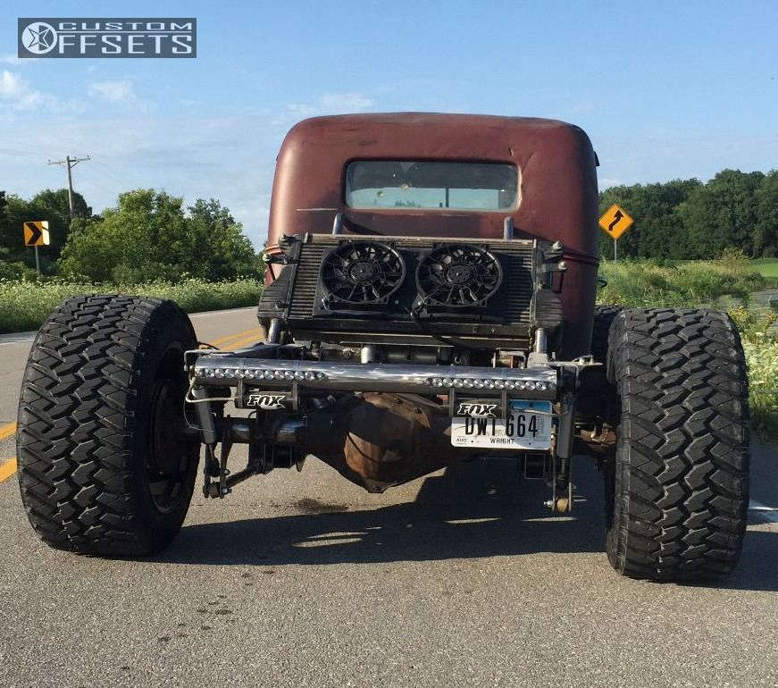1939 Ford Classic Pickup with 22x14 -76 Hostile Knuckles and 355/40R22 ...