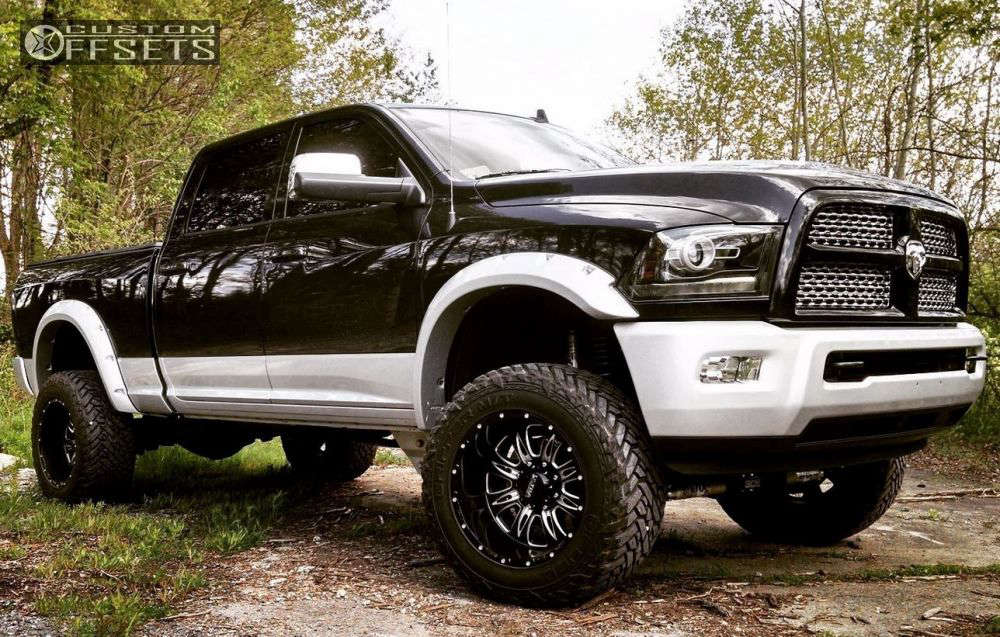 2015 Ram 2500 with 20x12 -44 Ultra Predator II and 35/13.5R20 Fuel Mud ...
