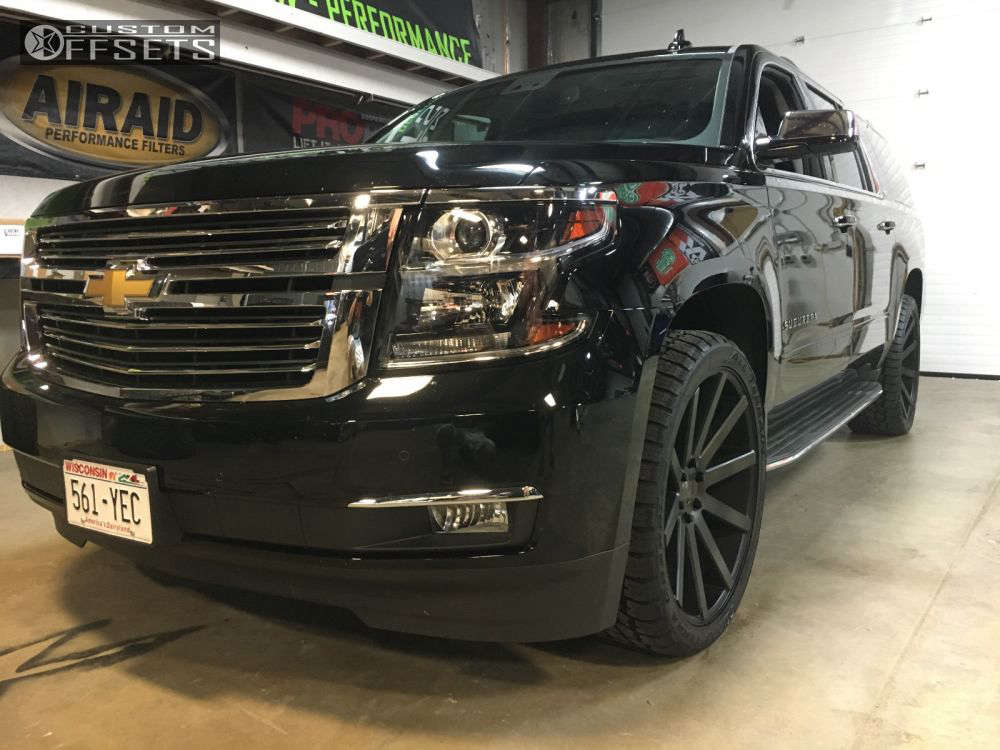 2016 Chevrolet Suburban with 24x10 30 DUB Shot Calla and 305/35R24 ...