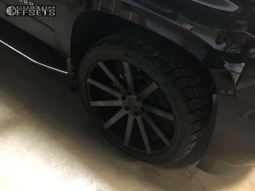 2016 Chevrolet Suburban with 24x10 30 DUB Shot Calla and 305/35R24 ...