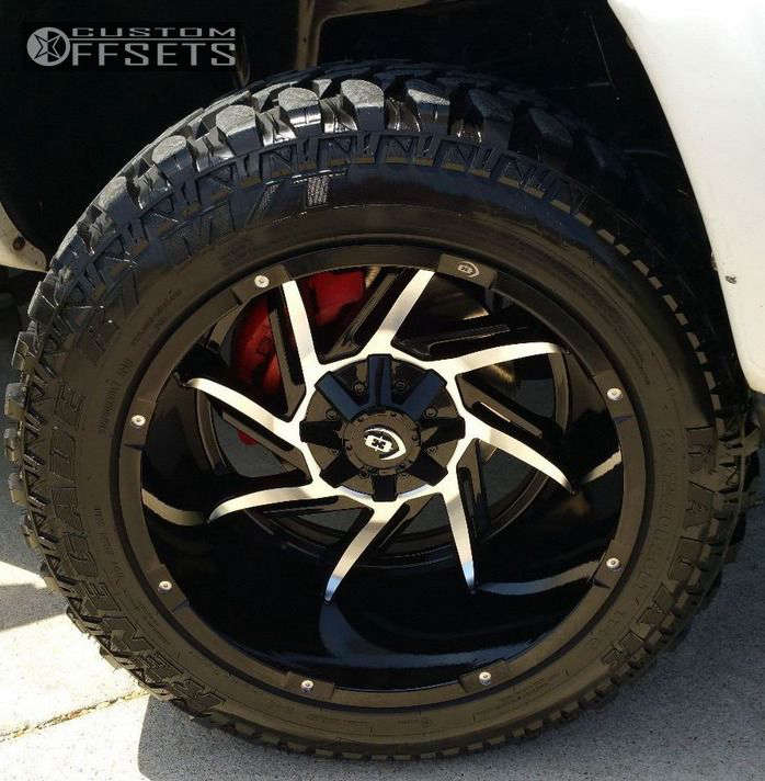 2002 Dodge Ram 1500 with 20x12 -51 Vision Prowler and 33/12.5R20 Radar ...