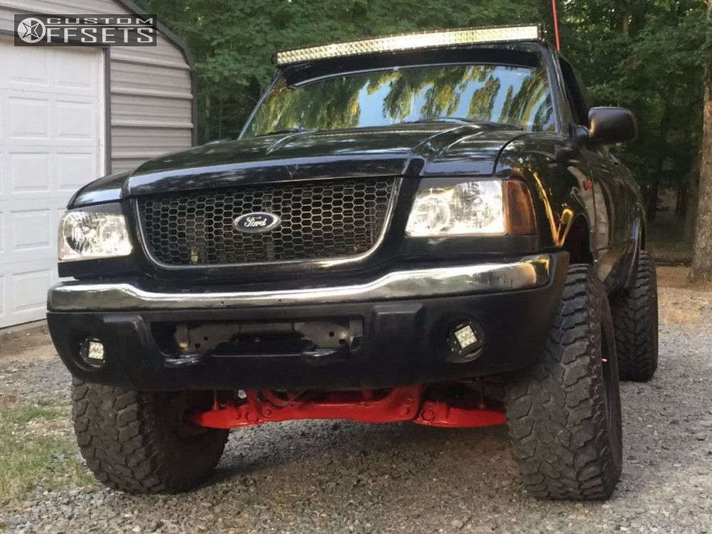 2002 Ford Ranger with 15x10 -44 Pro Comp 51 and 33/12.5R15 Firestone ...