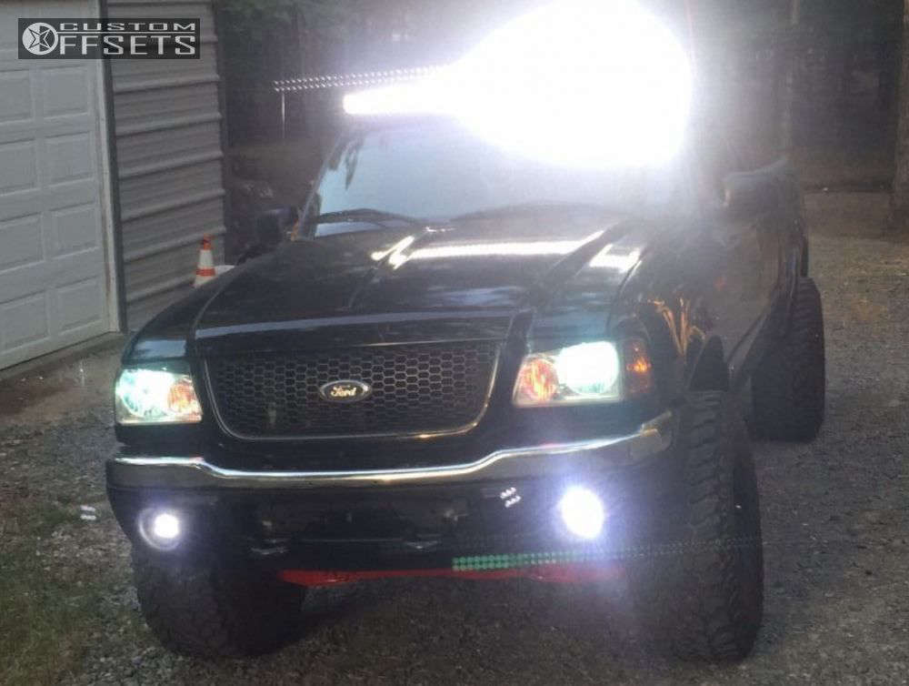 2002 Ford Ranger with 15x10 -44 Pro Comp 51 and 33/12.5R15 Firestone ...