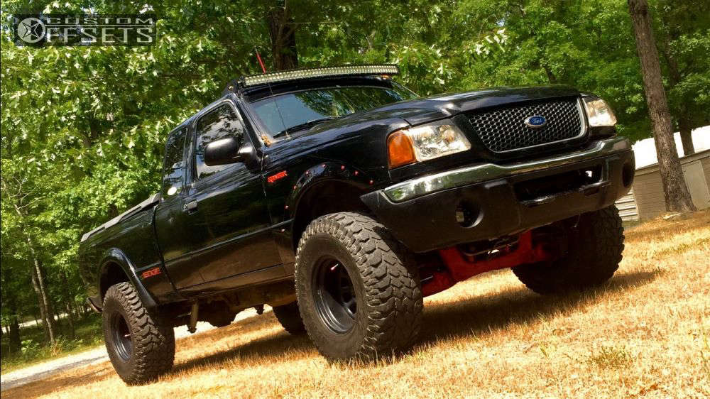 2002 Ford Ranger with 15x10 -44 Pro Comp 51 and 33/12.5R15 Firestone ...