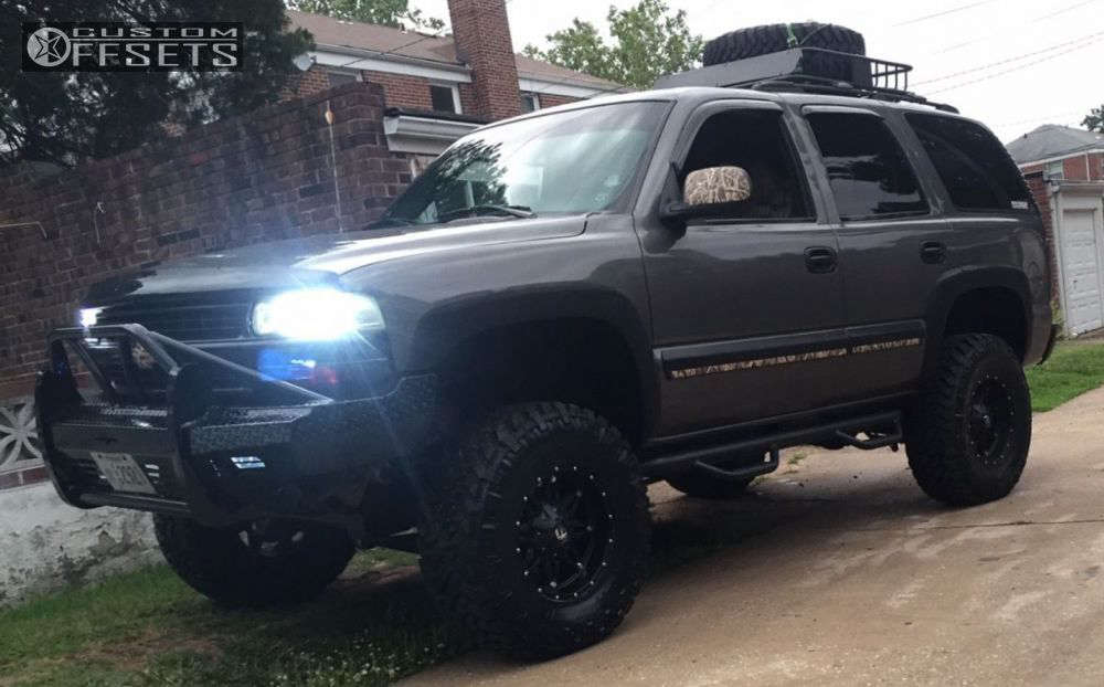 2001 Chevrolet Tahoe with 17x9 -12 Fuel Hostage and 35/12.5R17 Nitto ...