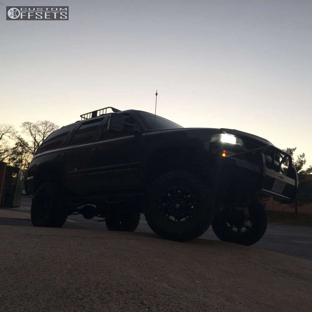 2001 Chevrolet Tahoe with 17x9 -12 Fuel Hostage and 35/12.5R17 Nitto ...