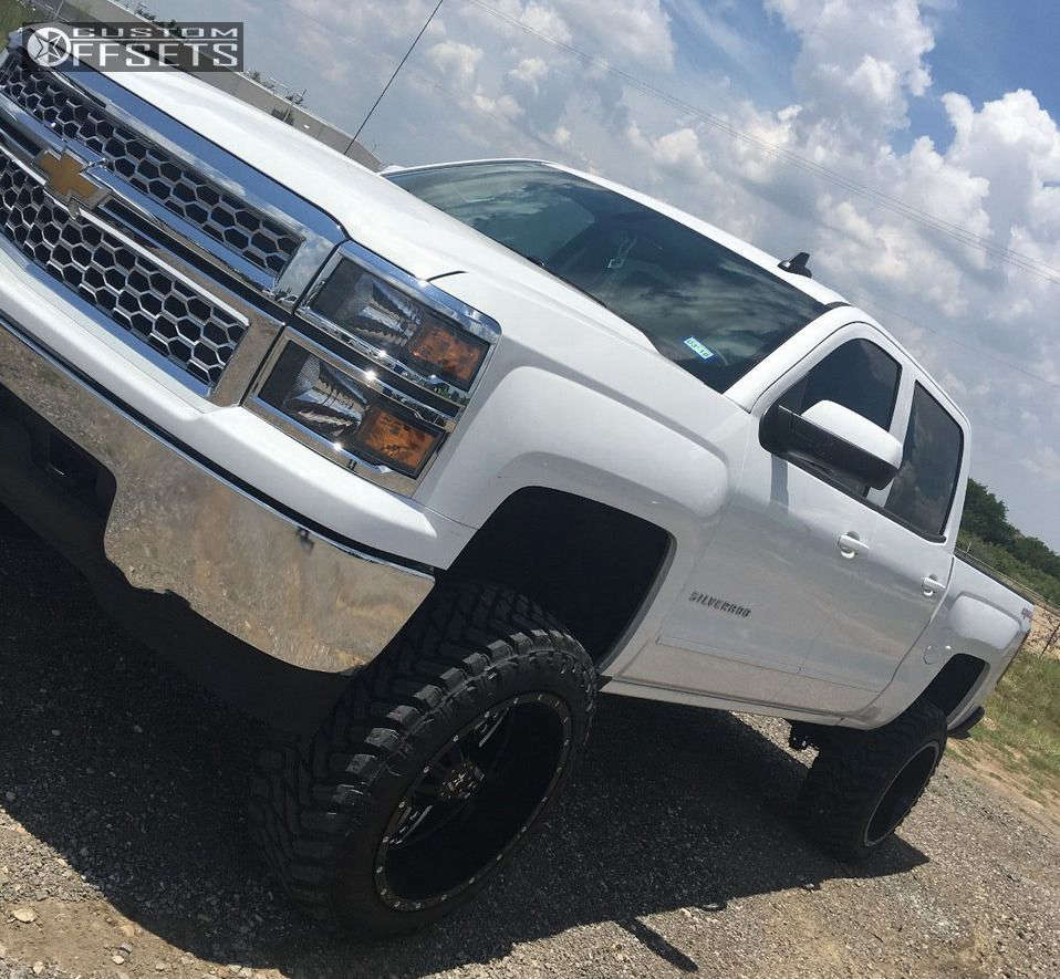 2015 Chevrolet Silverado 1500 with 22x12 -44 RBP Colt and 35/12.5R22 ...