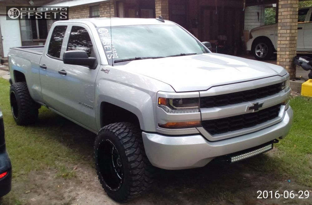 2016 Chevrolet Silverado 1500 with 20x12 -51 Vision Rage and 33/12.5R20 ...