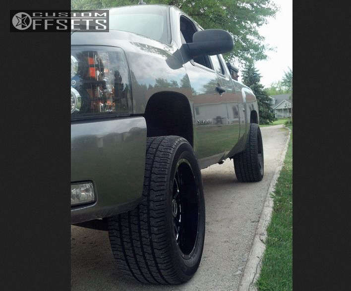 2008 Chevrolet Silverado 1500 with 20x10 -25 Vision Fury and 32/12.5R20 ...