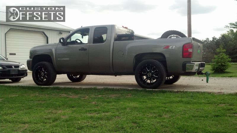 2008 Chevrolet Silverado 1500 with 20x10 -25 Vision Fury and 32/12.5R20 ...