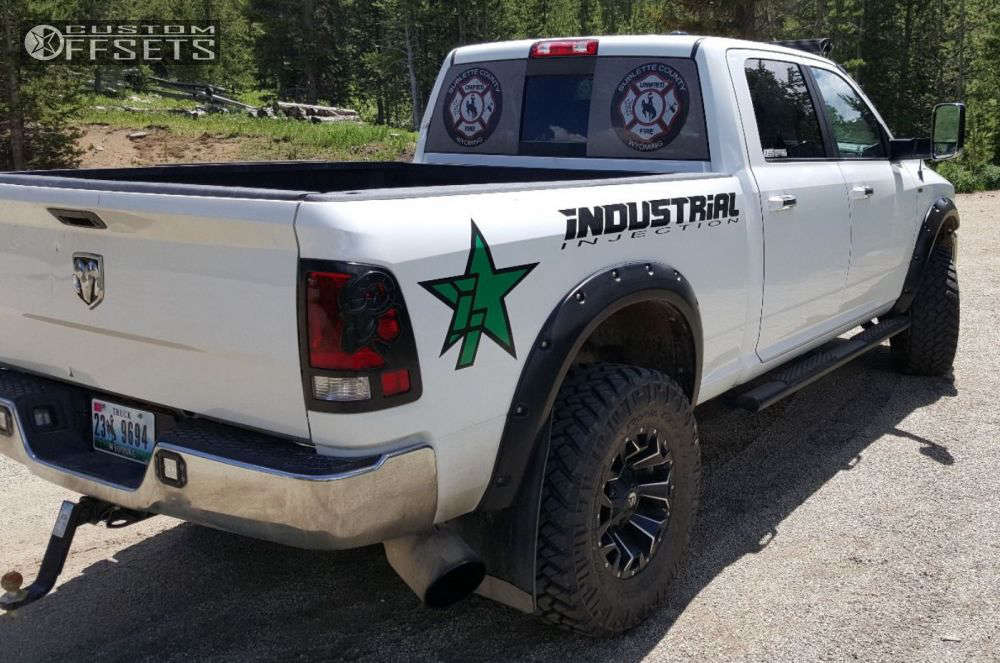 2012 Ram 3500 with 18x9 -12 Fuel Assault and 35/12.5R18 Nitto Trail ...