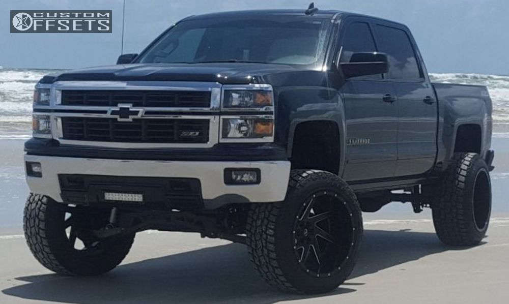 2015 Chevrolet Silverado 1500 with 22x14 -70 Fuel Renegade and 325 ...