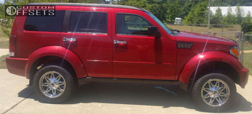 2007 Dodge Nitro with 17x9 1 Fuel Hostage and 235/65R17 Atturo Trail ...