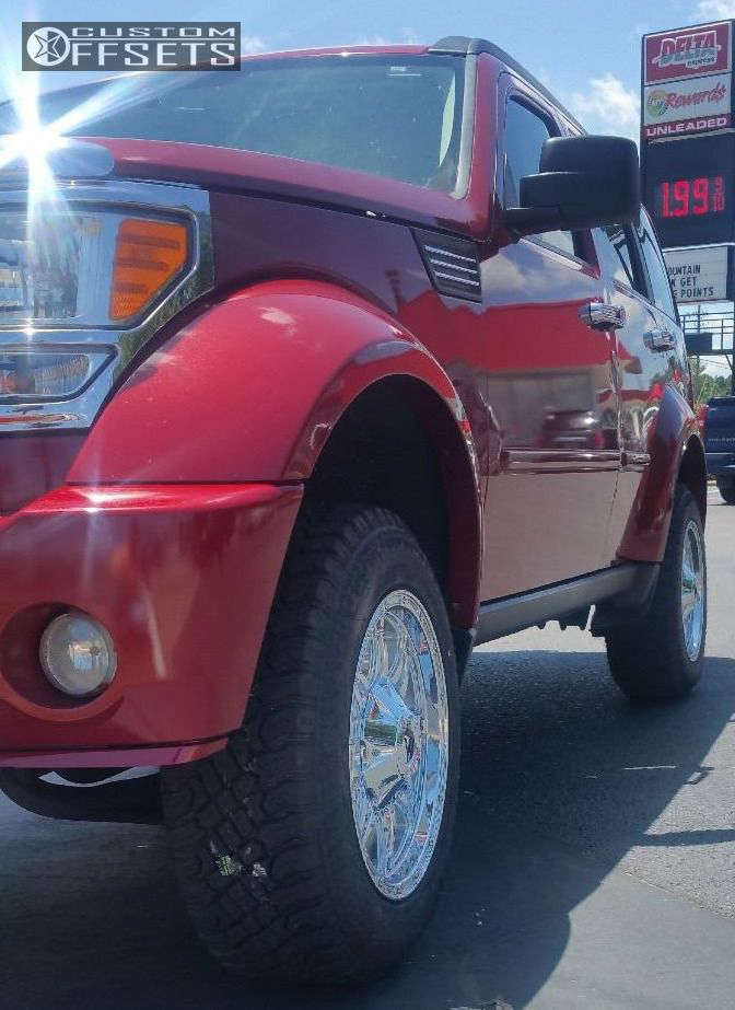 2007 Dodge Nitro with 17x9 1 Fuel Hostage and 235/65R17 Atturo Trail ...