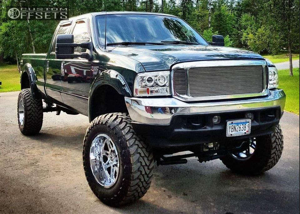 2001 Ford F-350 Super Duty with 20x12 -44 Hostile Havoc and 38/13.5R20 ...