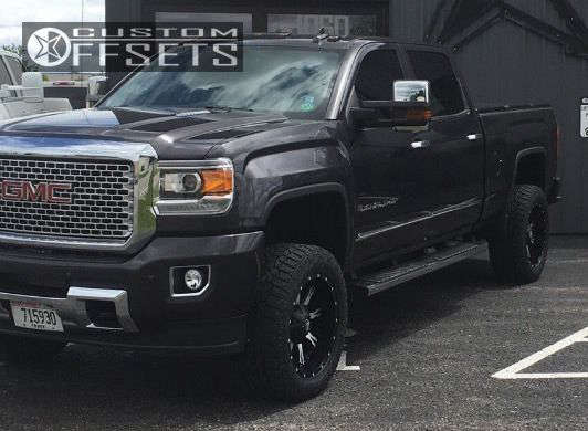 2016 GMC Sierra 2500 HD with 20x10 -12 Fuel Nutz and 295/55R20 Toyo ...
