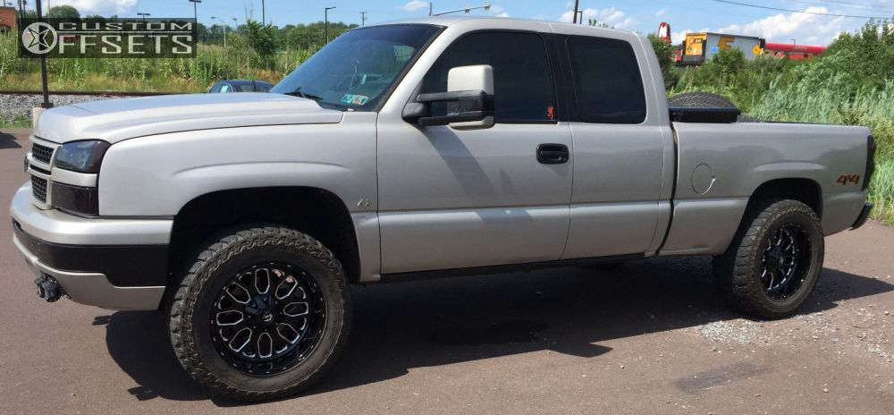 2005 Chevrolet Silverado 1500 with 20x10 -18 Fuel Titan and 35/12.5R20 ...