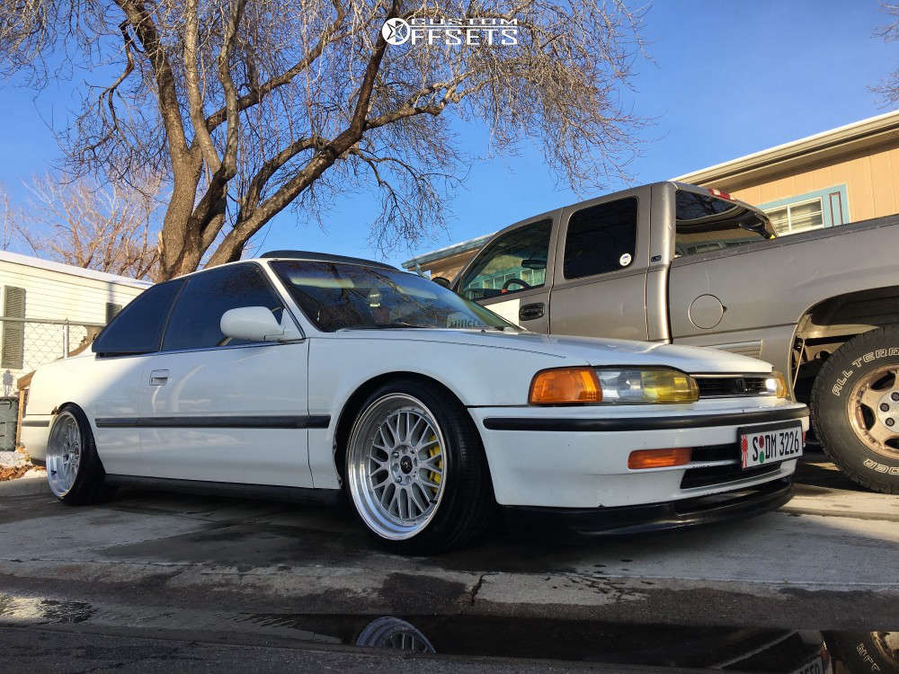1992 Honda Accord with 17x8.5 30 JNC JNC005 and 205/40R17 Hankook ...