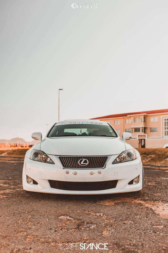 2010 Lexus IS250 with 18x10 27 Volk Te37 Ultra Track Edition and 215 ...