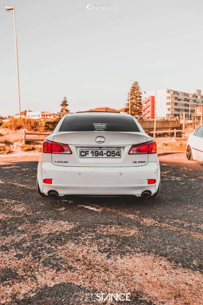 2010 Lexus IS250 with 18x10 27 Volk Te37 Ultra Track Edition and 215 ...