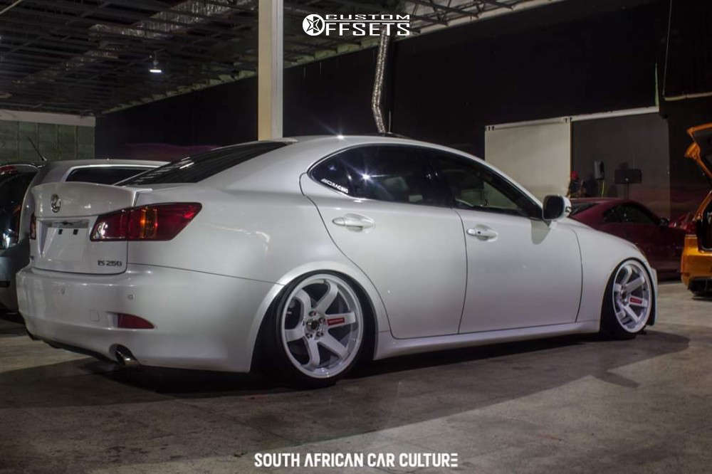 2010 Lexus IS250 with 18x10 27 Volk Te37 Ultra Track Edition and 215 ...