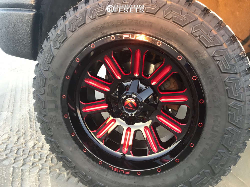 2008 Dodge Ram 1500 with 20x10 -18 Fuel Hardline and 35/12.5R20 Fury ...