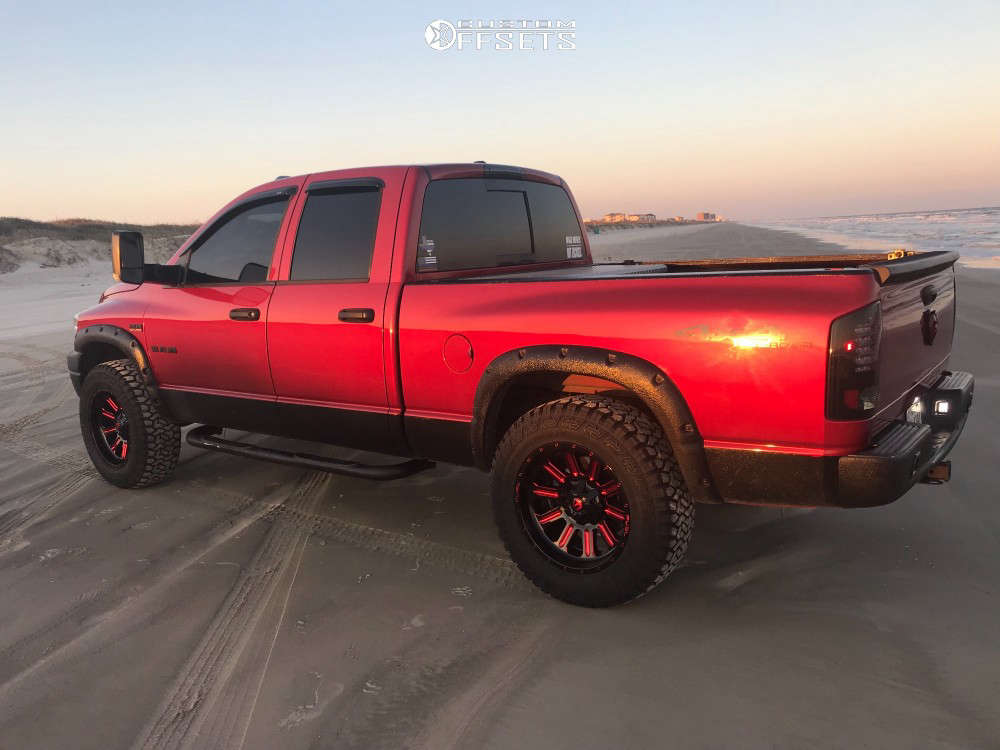 2008 Dodge Ram 1500 with 20x10 -18 Fuel Hardline and 35/12.5R20 Fury ...