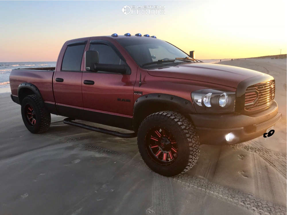2008 Dodge Ram 1500 with 20x10 -18 Fuel Hardline and 35/12.5R20 Fury ...