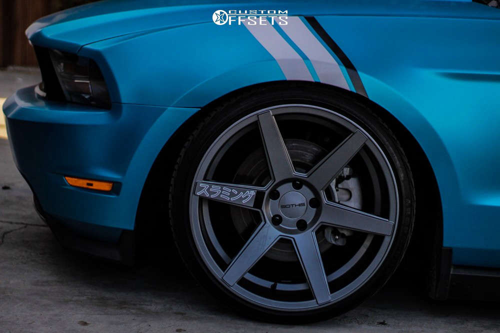 2011 Ford Mustang with 20x10 25 Sothis Sc002 and 245/30R20 Zenna Argus ...