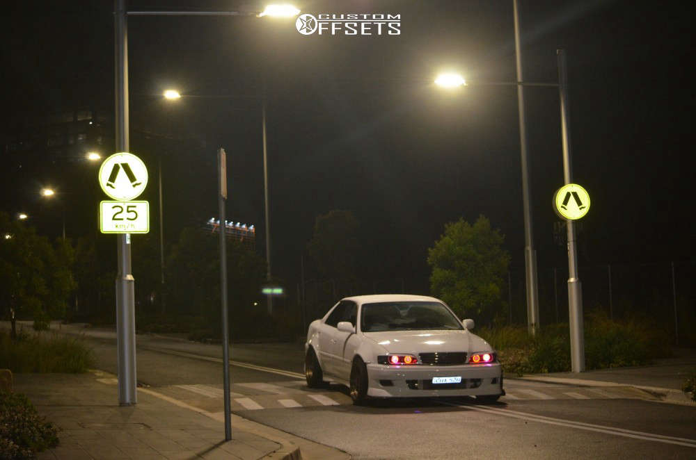 1998 Toyota Chaser with 18x9.5 -14 Volk Te37v and 235/40R18 Achilles ...