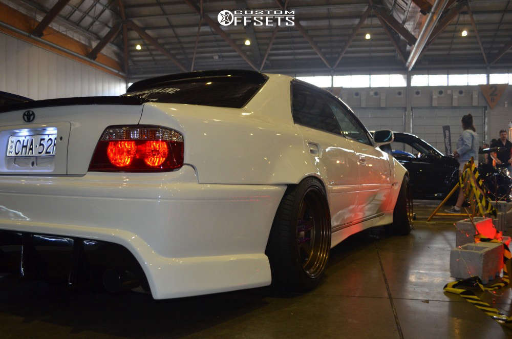 1998 Toyota Chaser with 18x9.5 -14 Volk Te37v and 235/40R18 Achilles ...