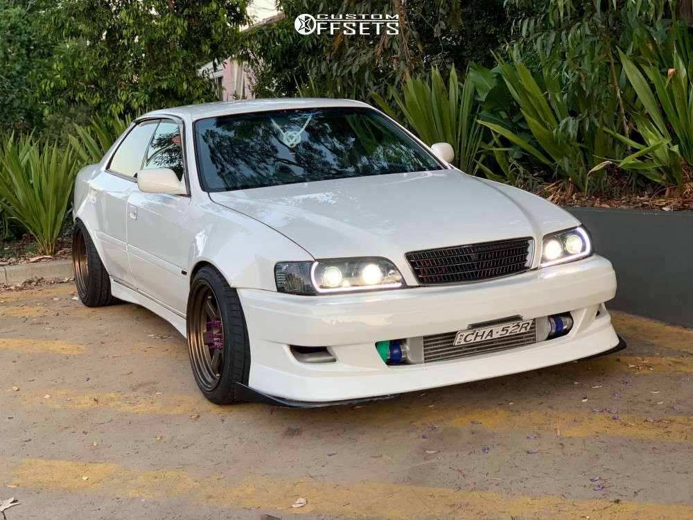 1998 Toyota Chaser with 18x9.5 -14 Volk Te37v and 235/40R18 Achilles ...