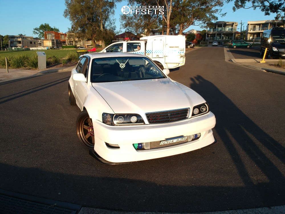 1998 Toyota Chaser with 18x9.5 -14 Volk Te37v and 235/40R18 Achilles ...