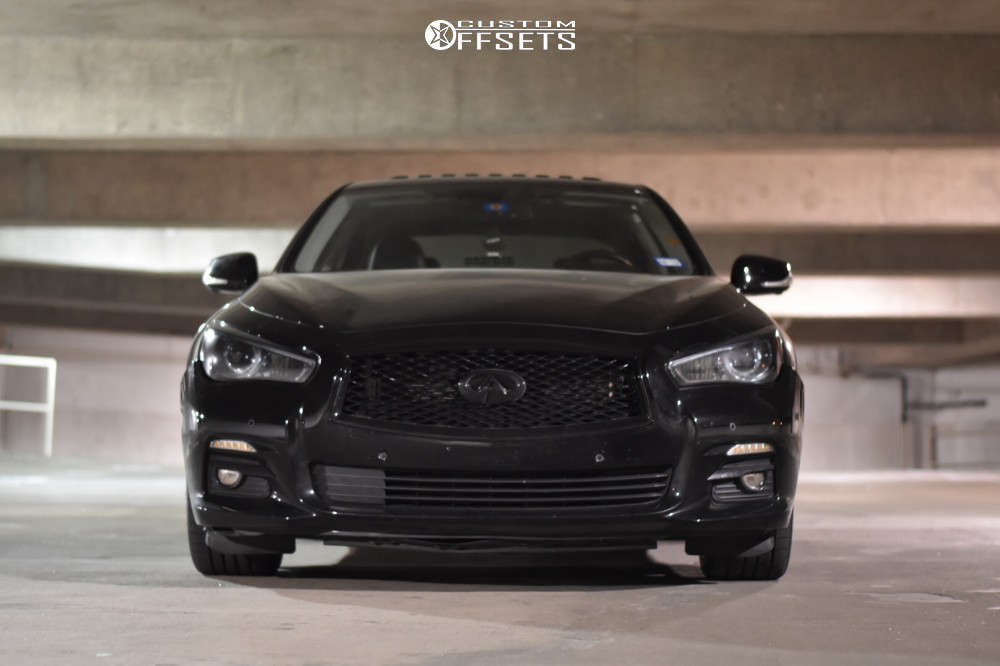 2015 INFINITI Q50 with 20x9 25 Rohana Rfx10 and 245/35R20 Landsail ...