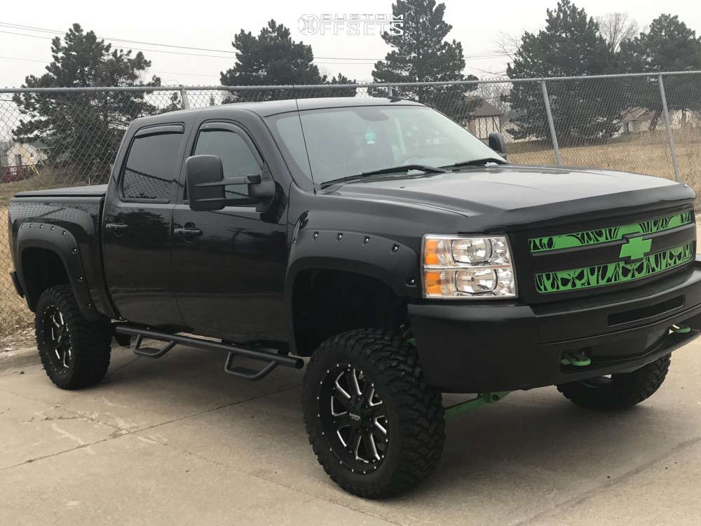 2012 Chevrolet Silverado 1500 with 20x10 -18 Mudster Hellrazor and 33/ ...