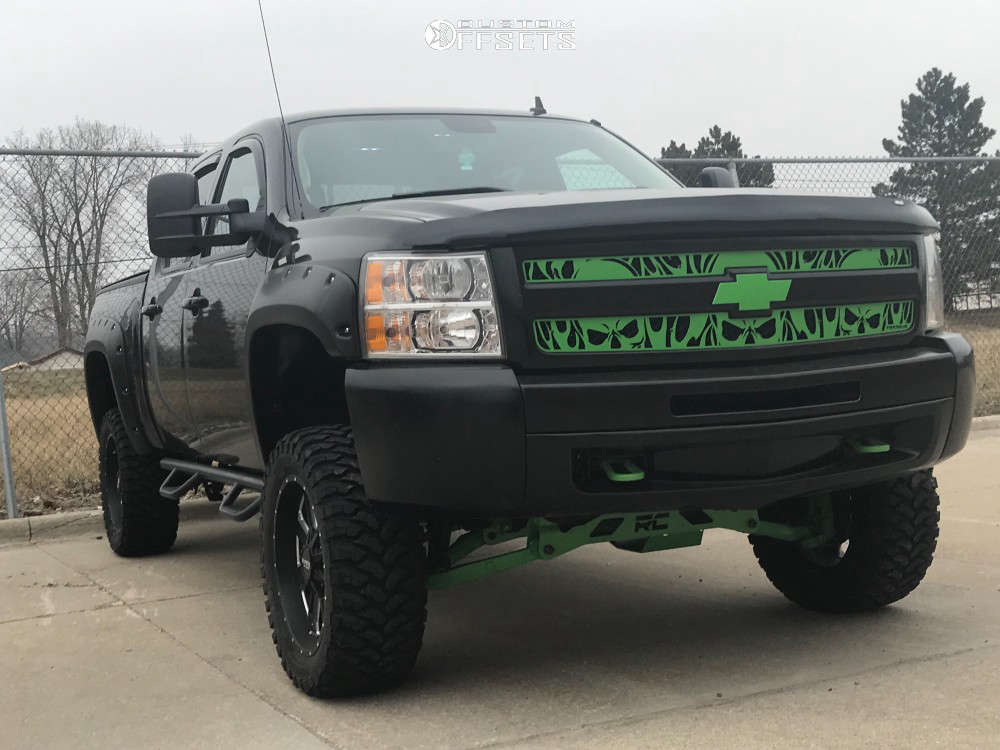 2012 Chevrolet Silverado 1500 with 20x10 -18 Mudster Hellrazor and 33/ ...