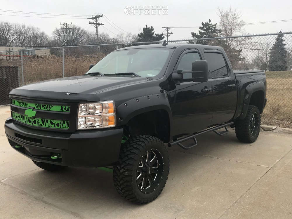 2012 Chevrolet Silverado 1500 with 20x10 -18 Mudster Hellrazor and 33/ ...