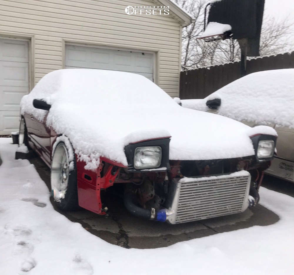 1989 Nissan 240SX with 17x9 15 Square G6 and 225/45R17 Achilles A/t ...