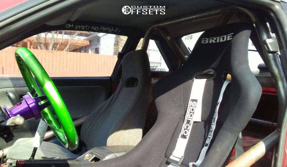 1989 Nissan 240SX with 17x9 15 Square G6 and 225/45R17 Achilles A/t ...