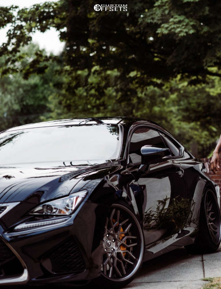 2016 Lexus RC F with 20x10 11 SevenK Mecha R and 225/35R20 Nankang NS ...