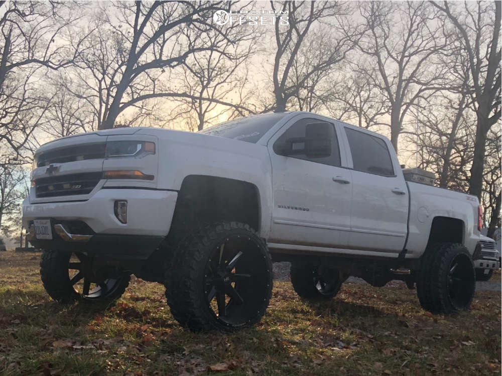 2018 Chevrolet Silverado 1500 with 26x14 -76 Hardrock H703 and 37/13 ...