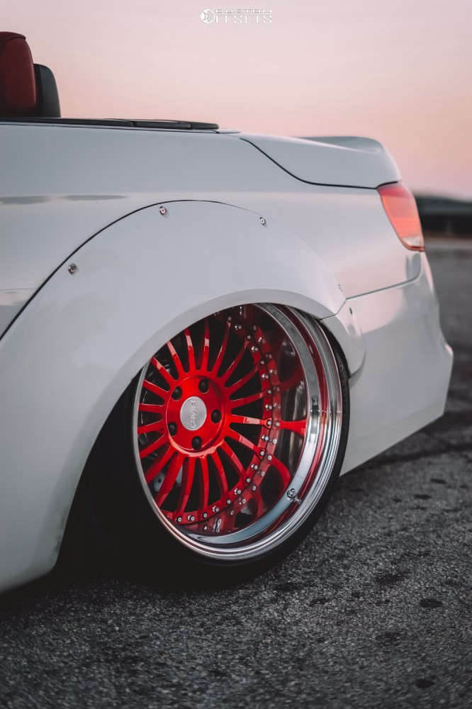 2008 BMW 335i with 19x12.5 0 GMR SF3 and 275/30R19 Hankook Ventus and ...