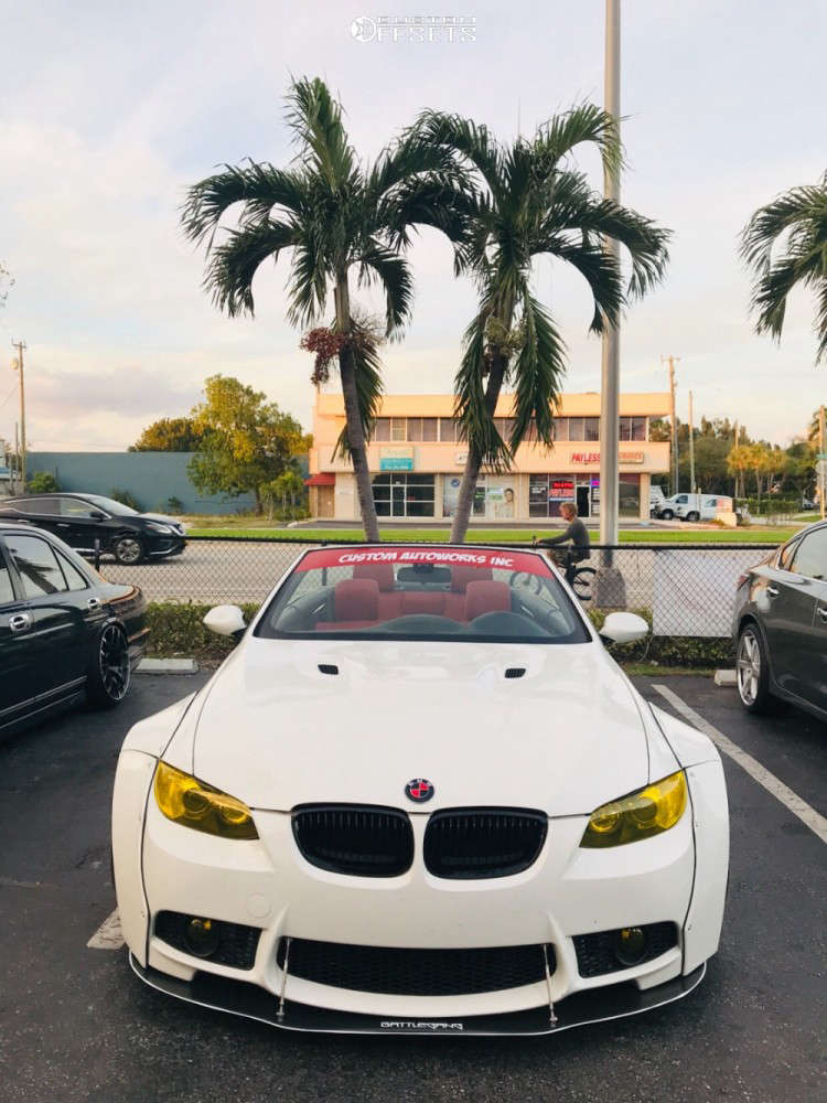 2008 BMW 335i with 19x12.5 0 GMR SF3 and 275/30R19 Hankook Ventus and ...