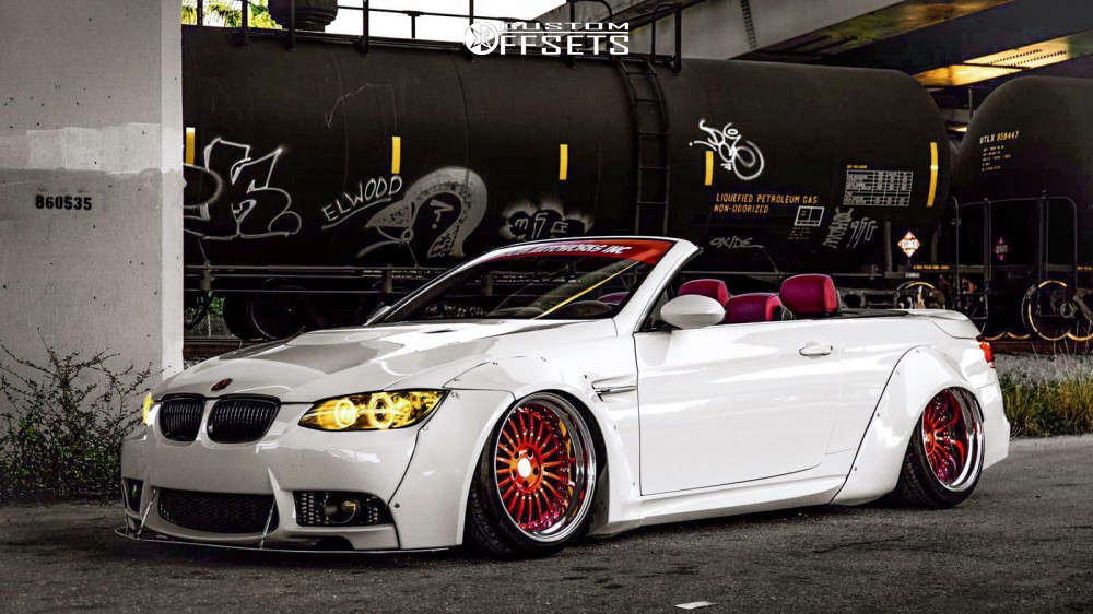 2008 BMW 335i with 19x12.5 GMR SF3 and 275/30R19 Hankook Ventus and Air ...