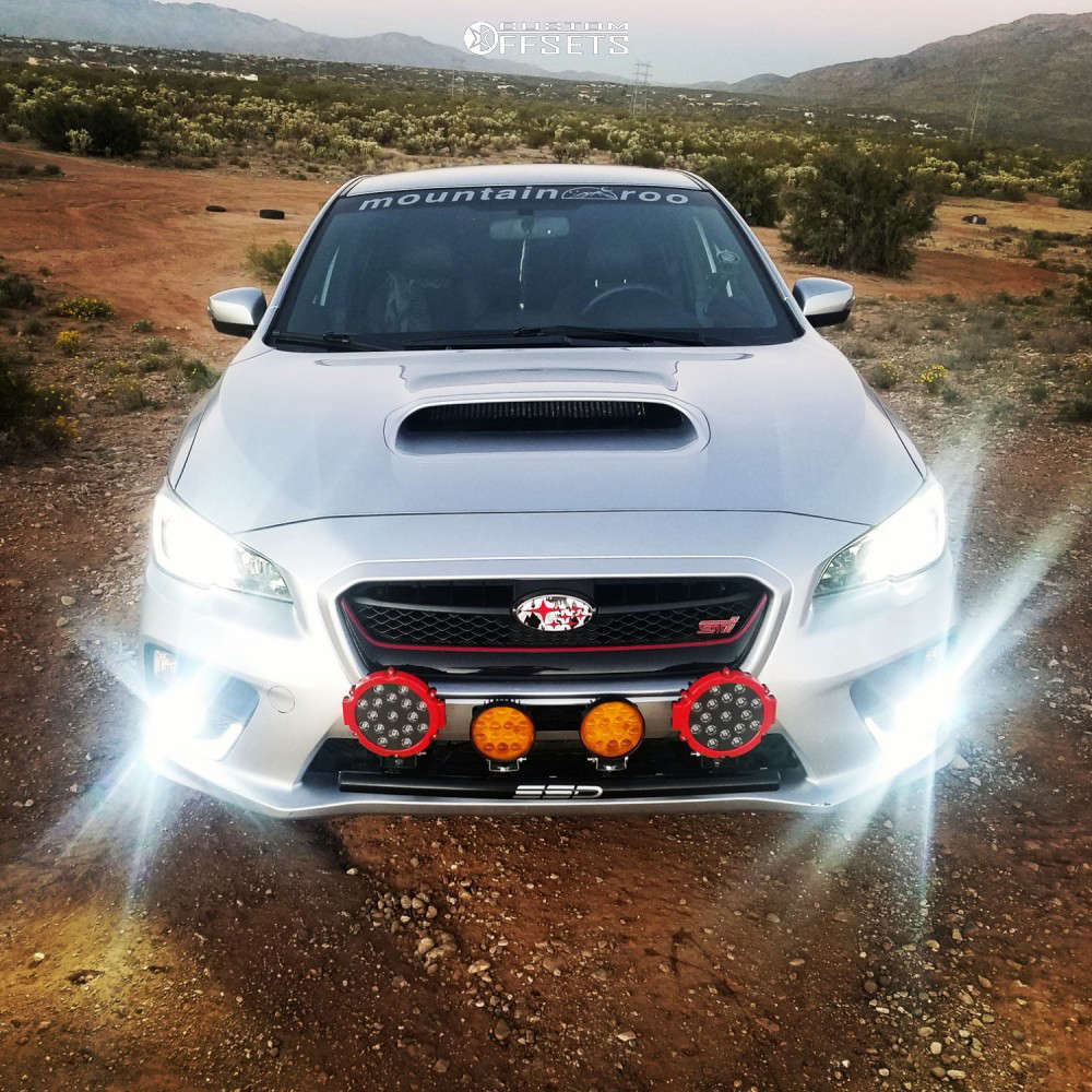 2016 Subaru WRX STI with 17x8 38 Method Mr502 and 225/60R17 Pirelli ...